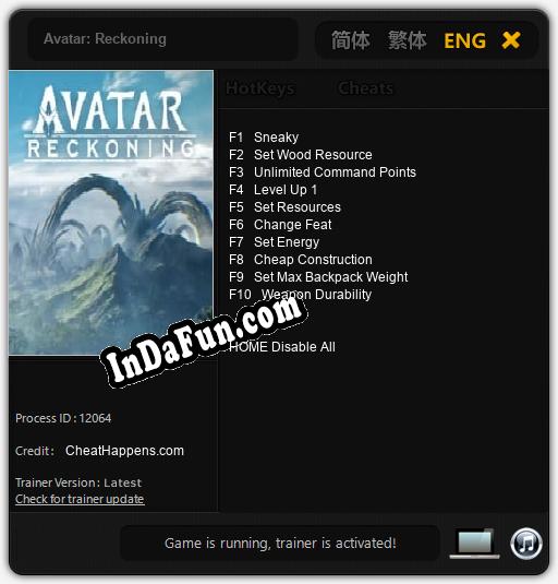 Avatar: Reckoning: TRAINER AND CHEATS (V1.0.6) » Free Download PC Games ...
