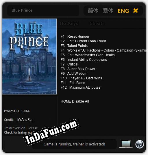 Blue Prince: Cheats, Trainer +12 [MrAntiFan] » Free Download PC Games ...
