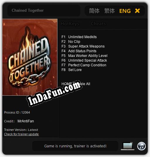 Chained Together: Trainer +8 [v1.7] » Free Download PC Games - Direct ...