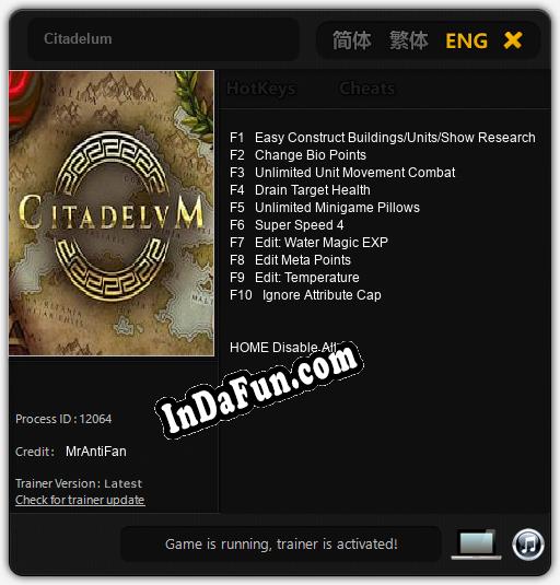 Trainer for Citadelum [v1.0.3] » Free Download PC Games - Direct Links ...