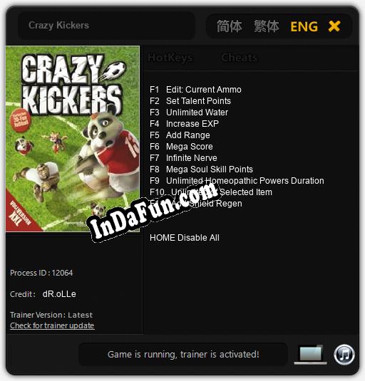 Crazy Kickers: Trainer +11 [v1.6] » Free Download PC Games - Direct ...