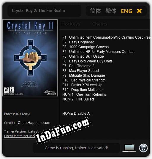 Crystal Key 2: The Far Realm: Trainer +14 [v1.1] » Free Download PC ...
