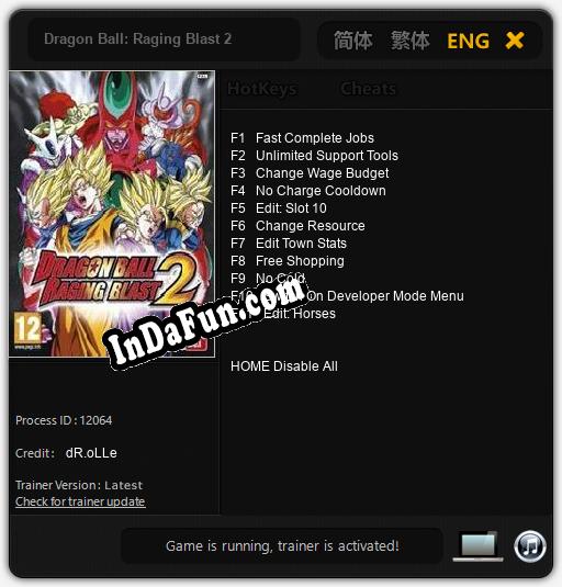 Dragon Ball Raging Blast 2 Cheats Trainer 11 dR oLLe Free