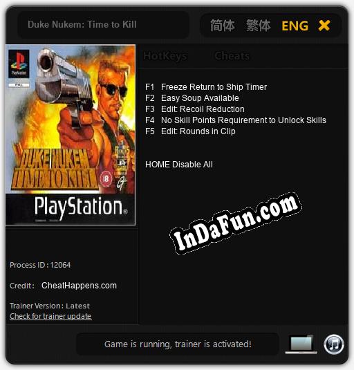 Duke Nukem: Time to Kill: Trainer +5 [v1.4] » Free Download PC Games ...