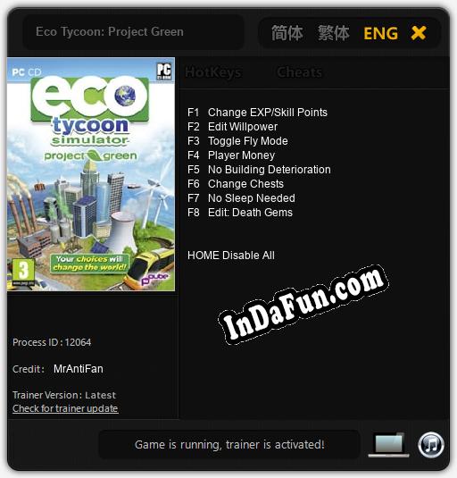 Eco Tycoon: Project Green: TRAINER AND CHEATS (V1.0.2) » Free Download PC Games - Direct Links ...