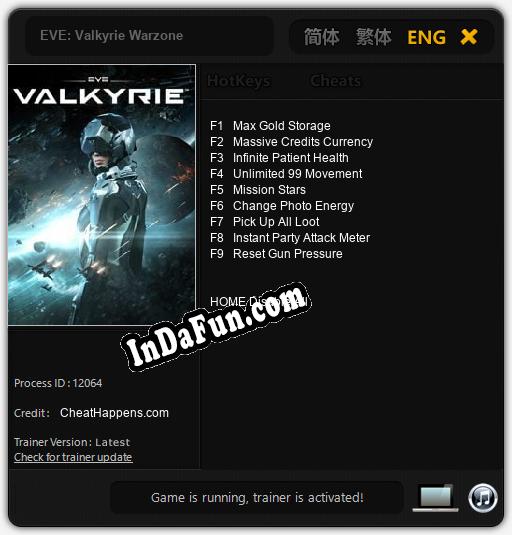 EVE: Valkyrie Warzone: Trainer +9 [v1.9] » Free Download PC Games - Direct Links - Torrent