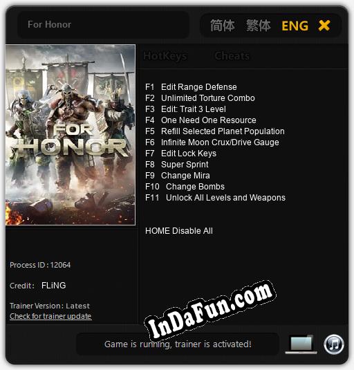For Honor: TRAINER AND CHEATS (V1.0.36) » Free Download PC Games ...