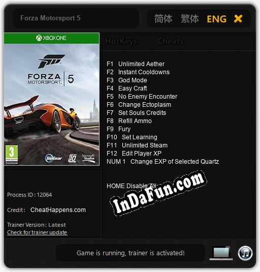 Forza Motorsport 5: Trainer +13 [v1.3] » Free Download PC Games ...