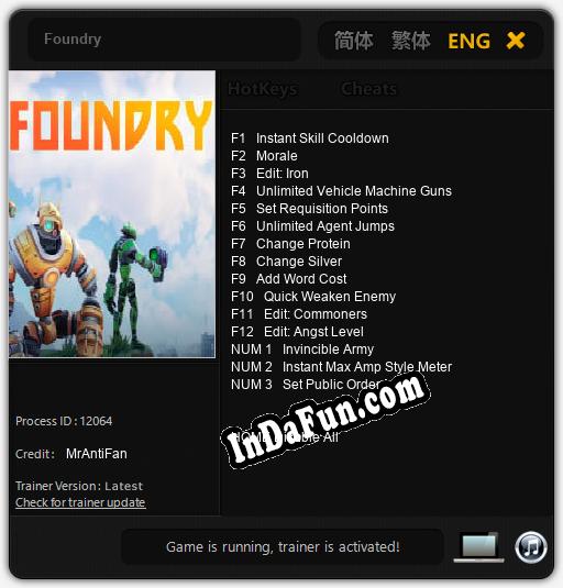 Foundry: TRAINER AND CHEATS (V1.0.20) » Free Download PC Games - Direct ...