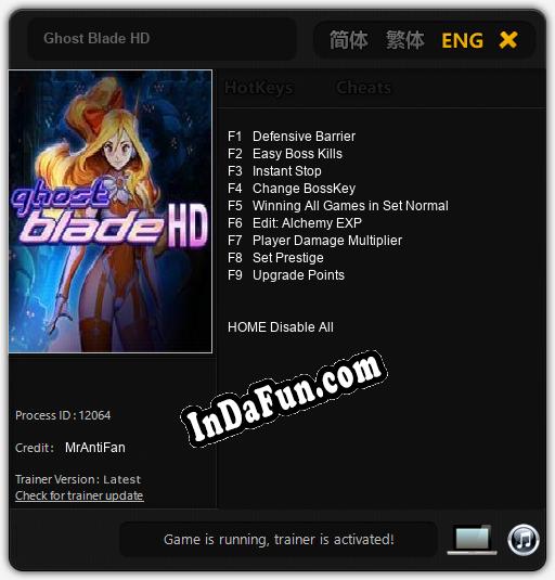 Ghost Blade HD: Cheats, Trainer +9 [MrAntiFan] » Free Download PC Games - Direct Links - Torrent