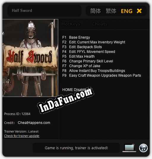 Half Sword: Trainer +9 [v1.9] » Free Download PC Games - Direct Links ...