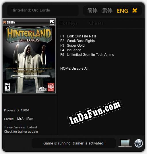 Hinterland: Orc Lords: Trainer +5 [v1.5] » Free Download PC Games ...