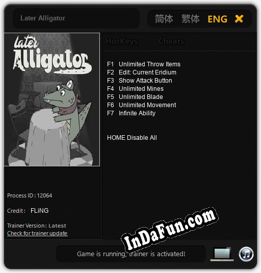 Later Alligator: Trainer +7 [v1.8] » Free Download PC Games - Direct ...