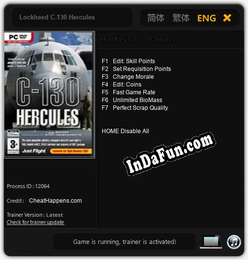 Lockheed C-130 Hercules: Cheats, Trainer +7 [CheatHappens.com] » Free ...
