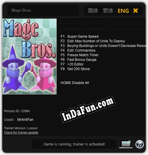 Mage Bros.: Cheats, Trainer +8 [MrAntiFan] » Free Download PC Games ...