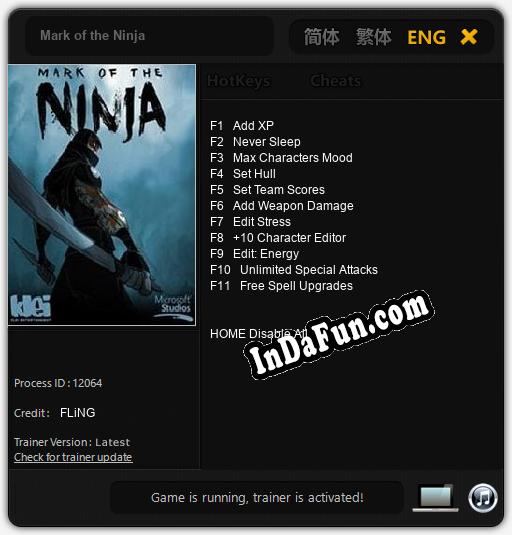 Mark of the Ninja: Trainer +11 [v1.4] » Free Download PC Games - Direct ...