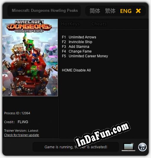 Minecraft: Dungeons Howling Peaks: TRAINER AND CHEATS (V1.0.26) » Free ...
