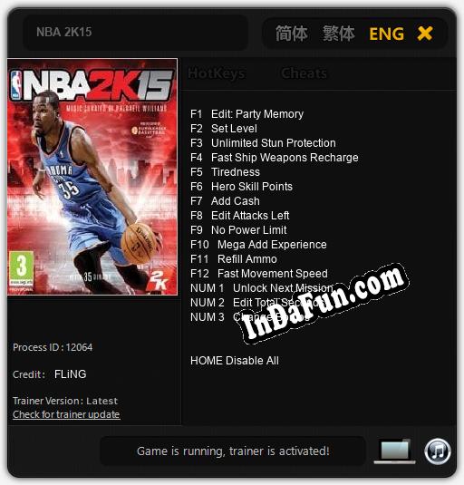 NBA 2K15: TRAINER AND CHEATS (V1.0.17) » Free Download PC Games ...