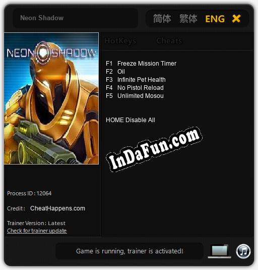 Neon Shadow: Trainer +5 [v1.8] » Free Download PC Games - Direct Links ...