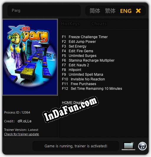 Parg: Cheats, Trainer +12 [dR.oLLe] » Free Download PC Games - Direct ...
