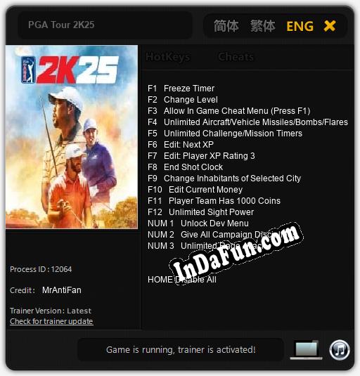 PGA Tour 2K25: Cheats, Trainer +15 [MrAntiFan] » Free Download PC Games ...