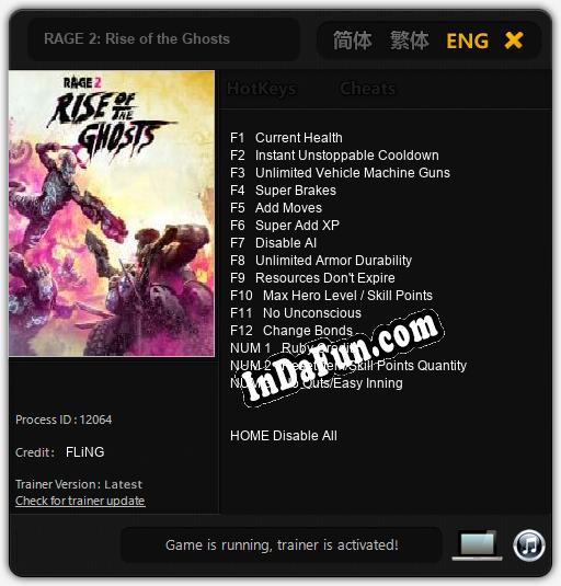 RAGE 2: Rise of the Ghosts: Trainer +15 [v1.4] » Free Download PC Games ...
