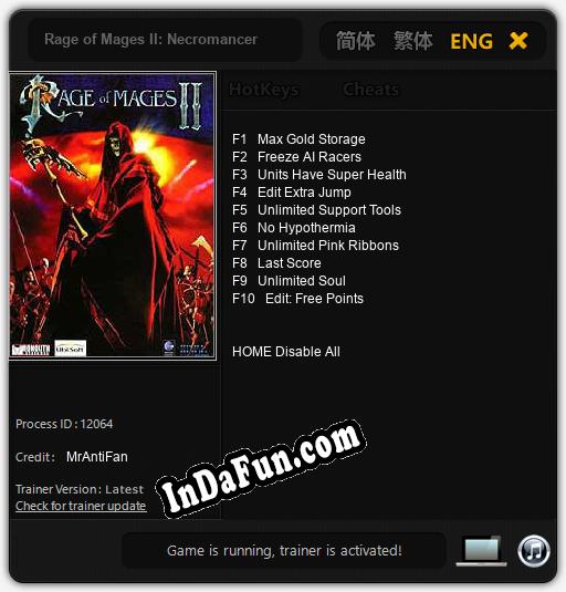 Rage of Mages II: Necromancer: TRAINER AND CHEATS (V1.0.13) » Free ...