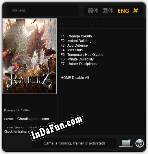 RaiderZ: TRAINER AND CHEATS (V1.0.53) » Free Download PC Games - Direct Links - Torrent