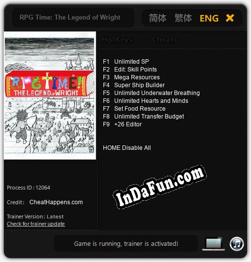 RPG Time: The Legend of Wright: TRAINER AND CHEATS (V1.0.71) » Free ...