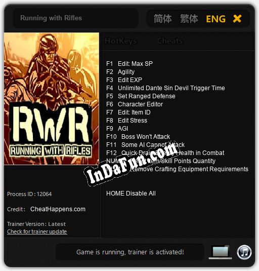 Running with Rifles: Trainer +14 [v1.8] » Free Download PC Games ...