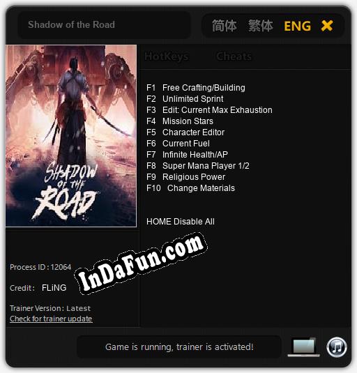 Shadow of the Road: Cheats, Trainer +10 [FLiNG] » Free Download PC ...