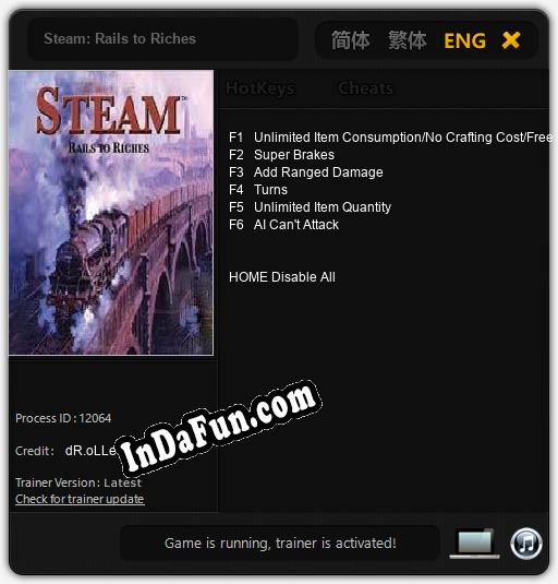 Steam: Rails to Riches: Trainer +6 [v1.9] » Free Download PC Games ...