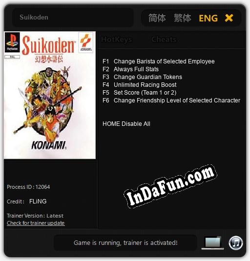Suikoden: TRAINER AND CHEATS (V1.0.97) » Free Download PC Games ...