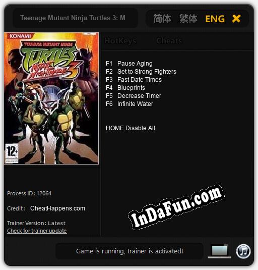 Teenage Mutant Ninja Turtles 3: Mutant Nightmare: Trainer +6 [v1.4 ...