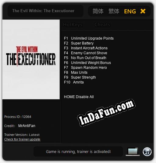 Trainer for The Evil Within: The Executioner [v1.0.1] » Free Download ...