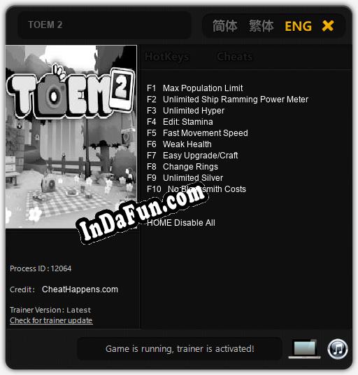 TOEM 2: Trainer +10 [v1.1] » Free Download PC Games - Direct Links ...